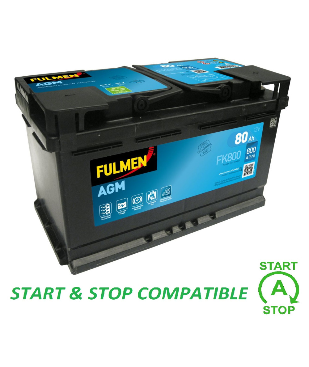 Armor Energie | Batterie AGM Exide EK800 Start and Stop